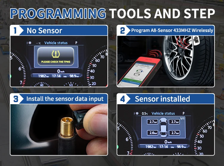 Sorghum Free Machine Universal Programable Tire Gauges Pressure ...