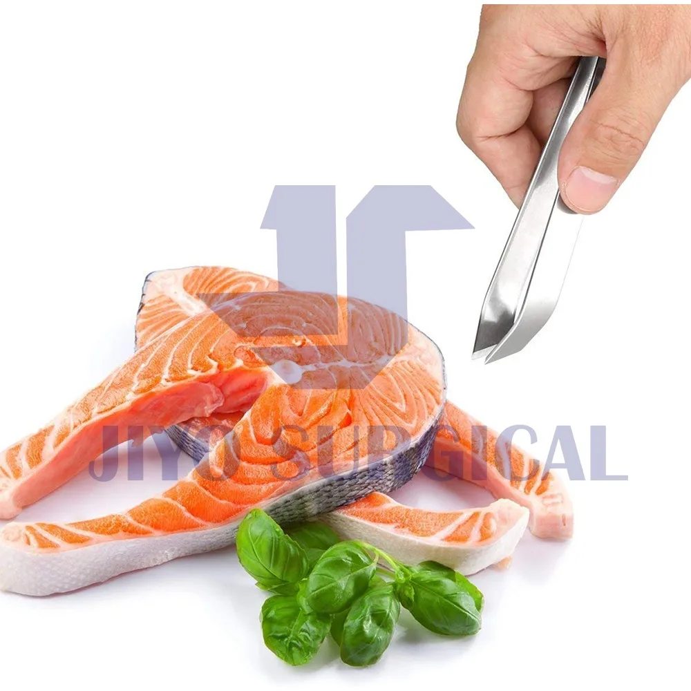 Household Plucking Kitchen Tools Mini Fish Bone Tweezers Flat and Slant ...