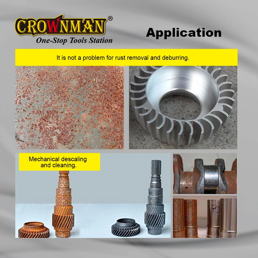 CROWNMAN Hand Tools Brass Wire Brush Multi-purpose Brass Wire Scratch ...