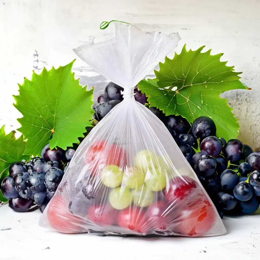 Transparent Food Grade Packaging Poly Flat Bag On Roll For Bread Fruit ...