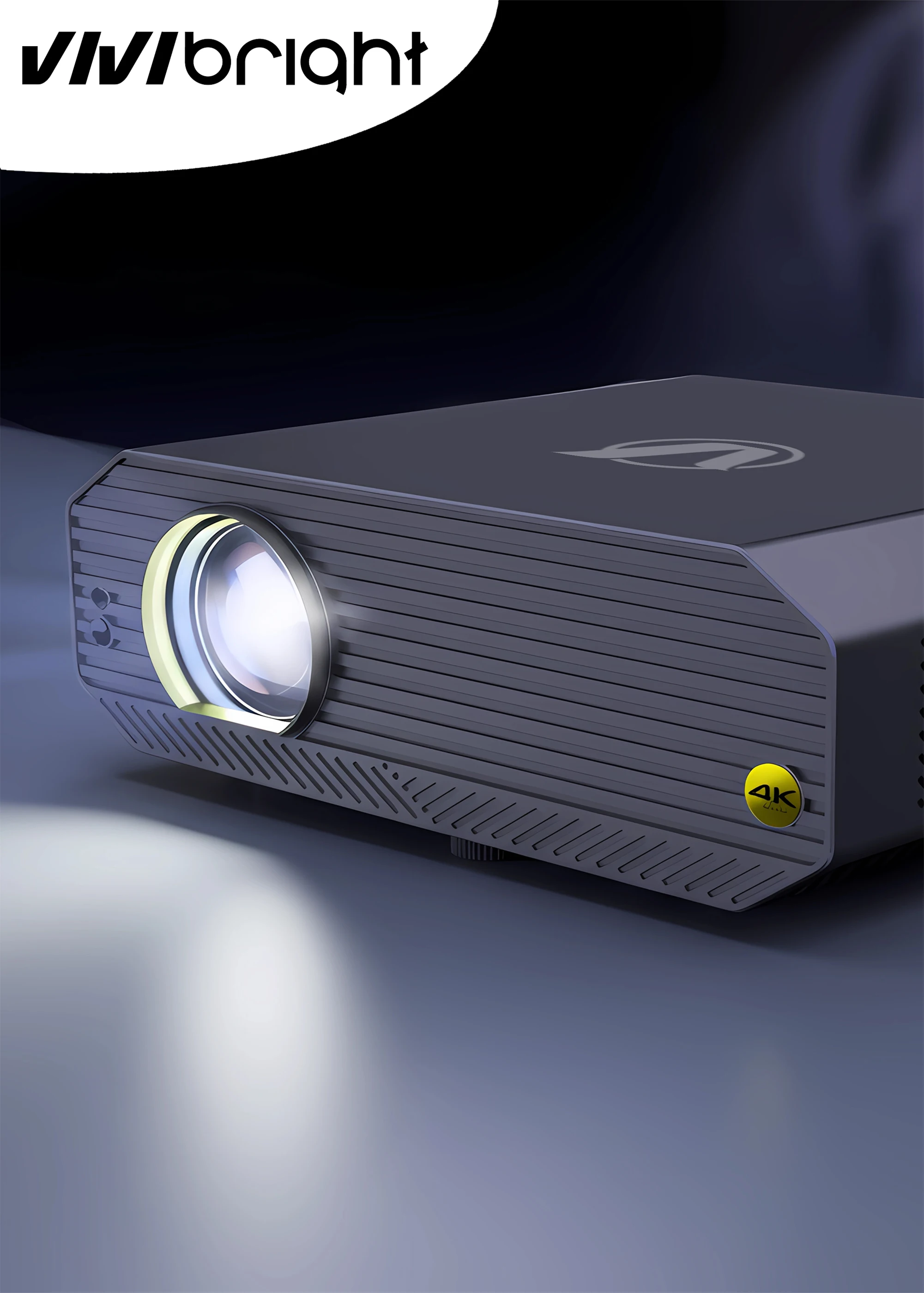 K5000 Lite Smart TV Projector, VIVIBRIGHT LED Video Projector for Home ...