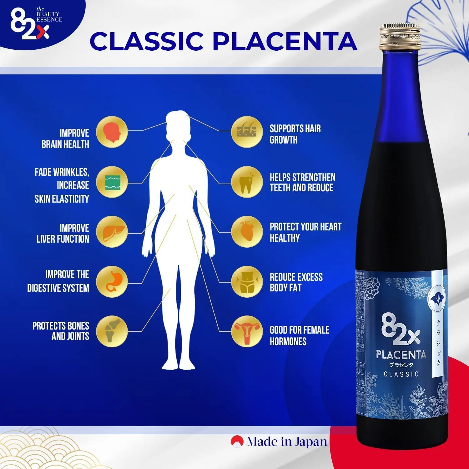 Wholesale Bulk Japan 82x Classic Placenta Drink Liquid Supplement Anti ...