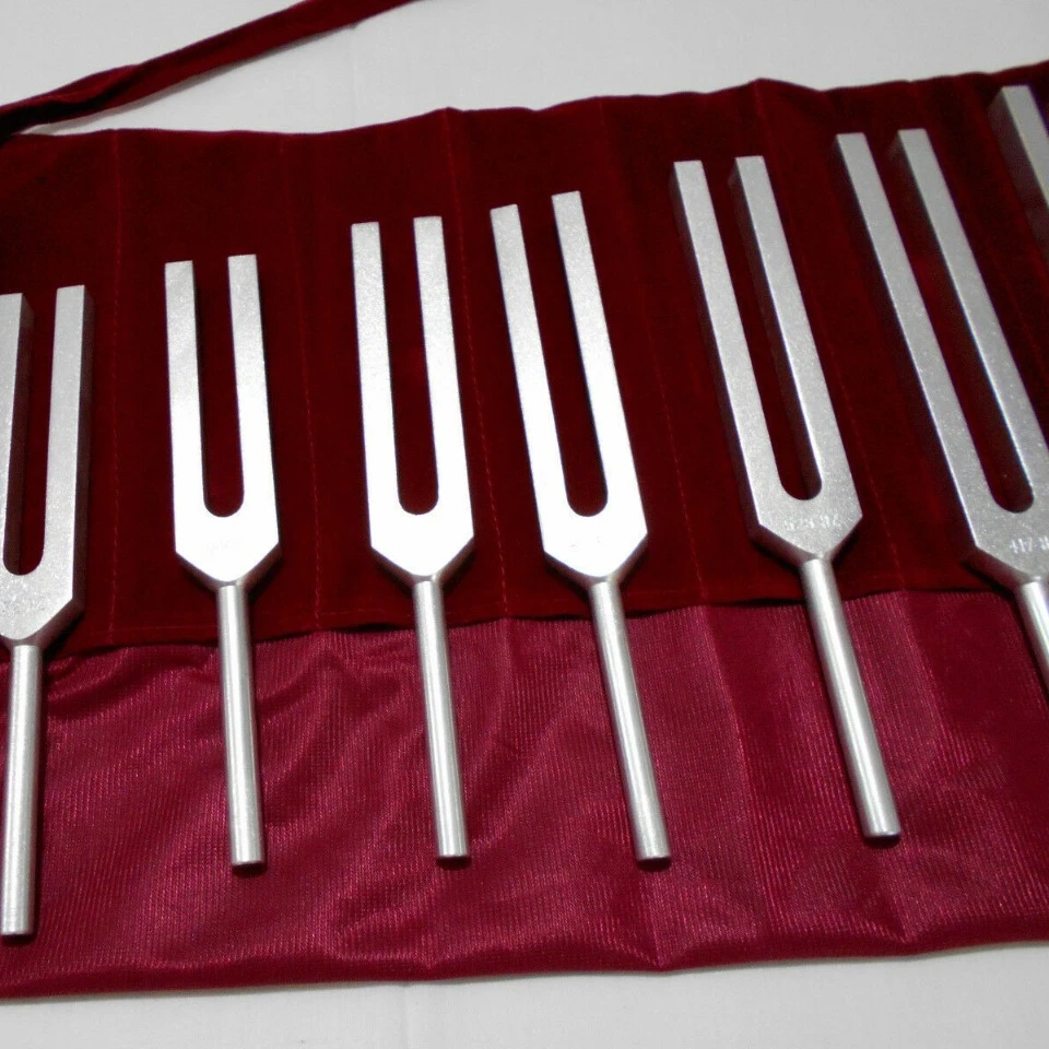 Mars International Manufacture 7 Chakra Tuning Fork Set Of 7 With Pouch ...