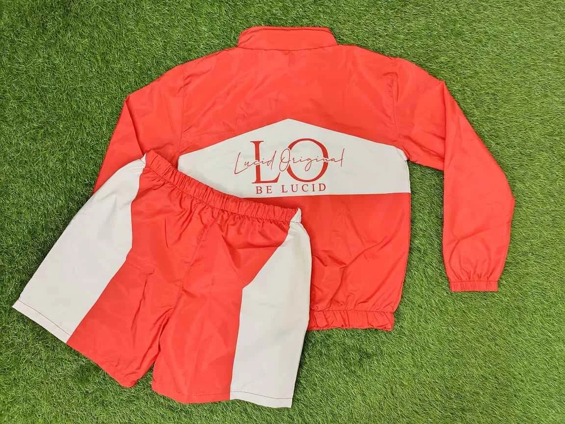 High Quality Custom Men's Windbreaker Short Set for Summer
