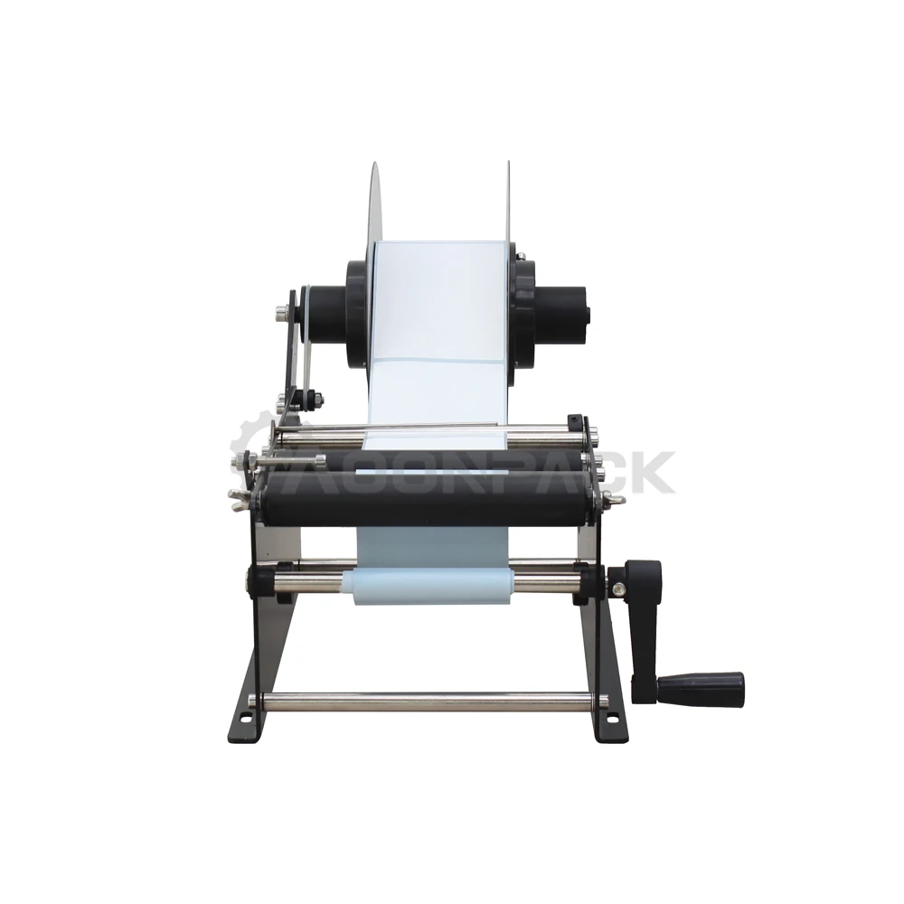 Moonpack MT-30 Manual Round Bottle Labeling Machine Adhesive Sticker ...