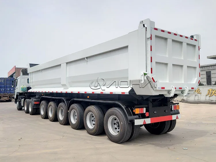 U Shape Hydraulic Cylinder Rear End Dump Tipping Tipper Sand Ore Dumper ...