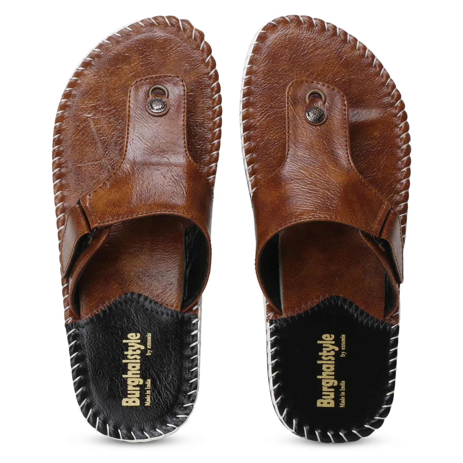 Emosis Brand Special Faux Leather Mens Slippers & Design Slippers For ...