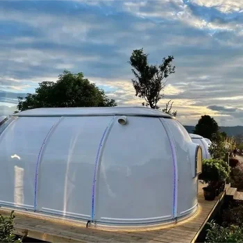 Lucidomes Customize 3x6m Glamping Star Capsule Dome Clear Pc Geodesic ...
