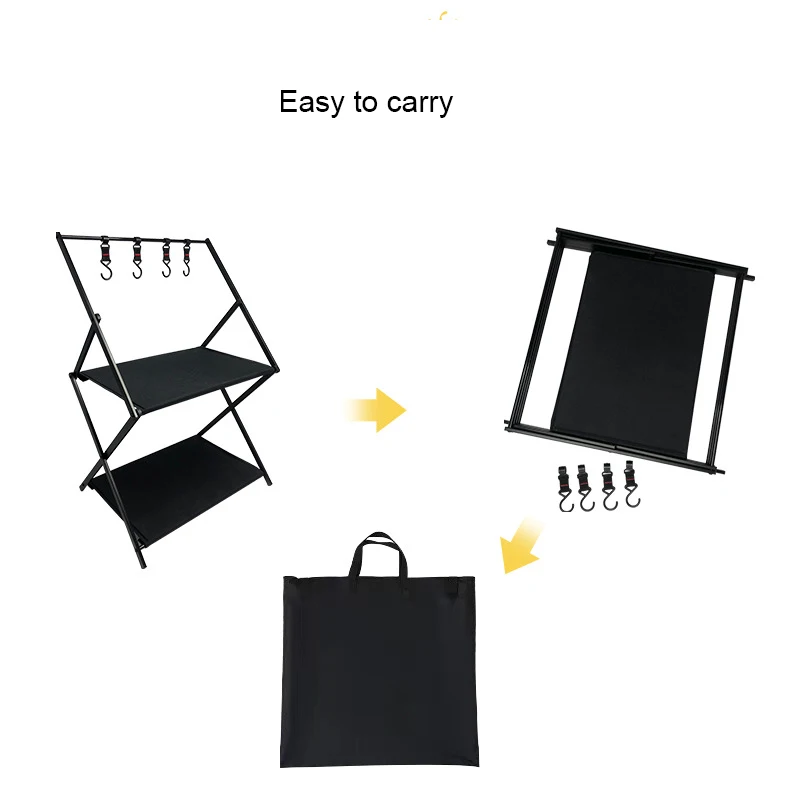 Wholesale Camping Folding Shelf Storage Rack Camping Gear Picnic ...
