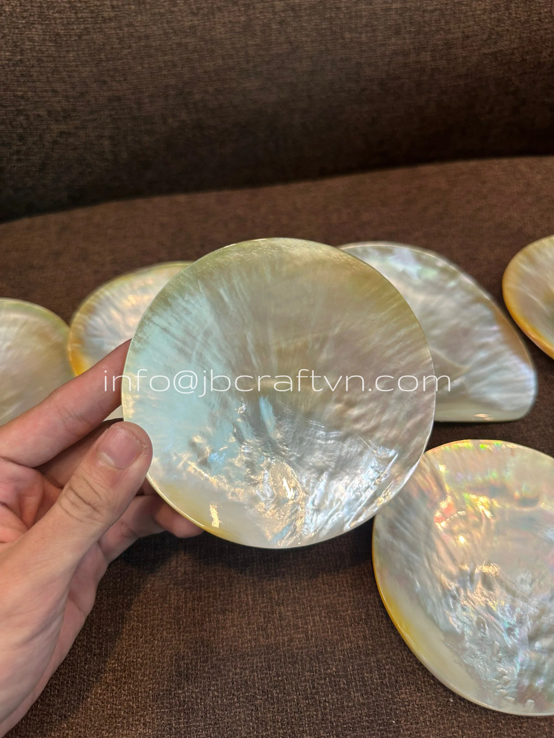 Best Seller Yellow Lip Mother of Pearl Plate Caviar Serving Dish ...