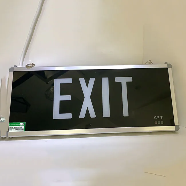 Fire Safety Rechargeable Waterproof Emergency Green Printing Two Sides ...