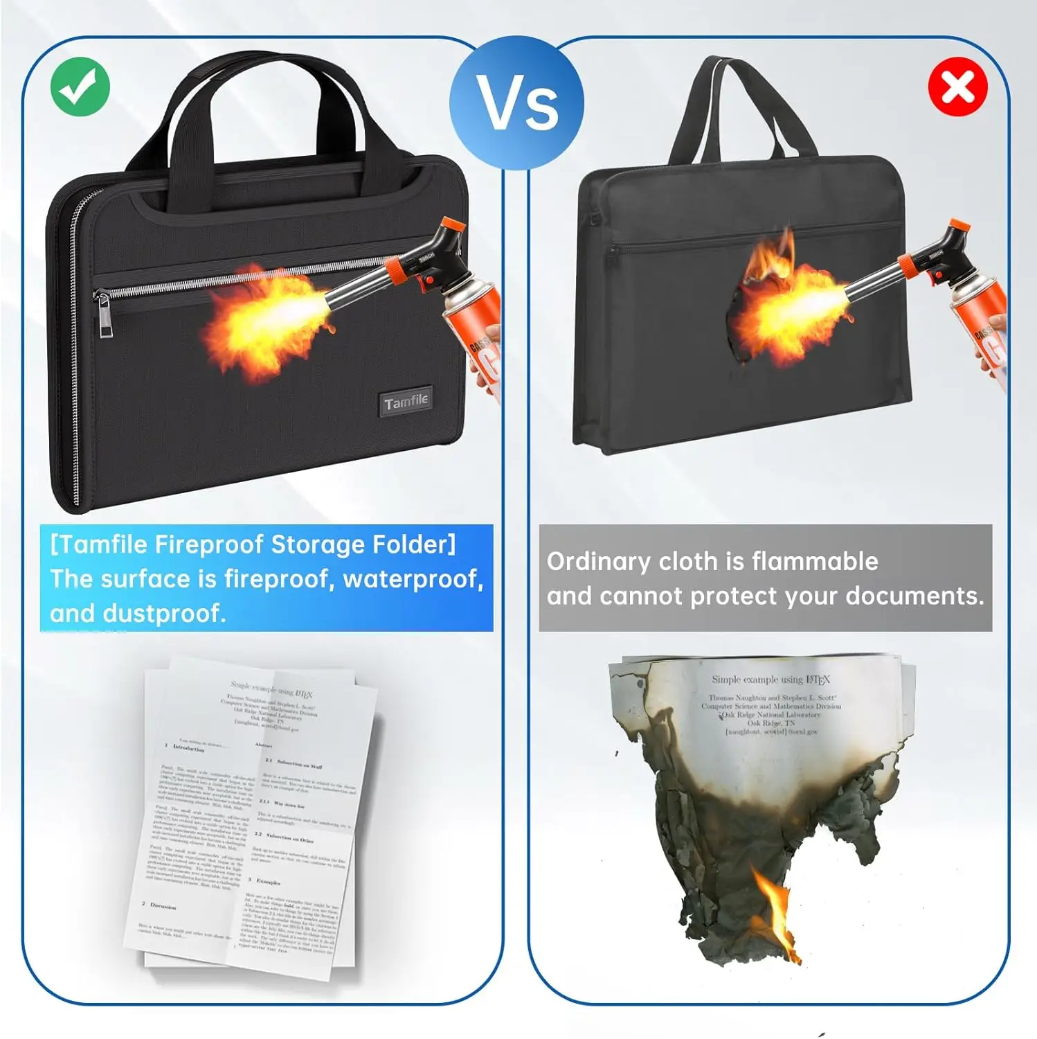 Accordion File Organizer - Fireproof 3 Ring Binder