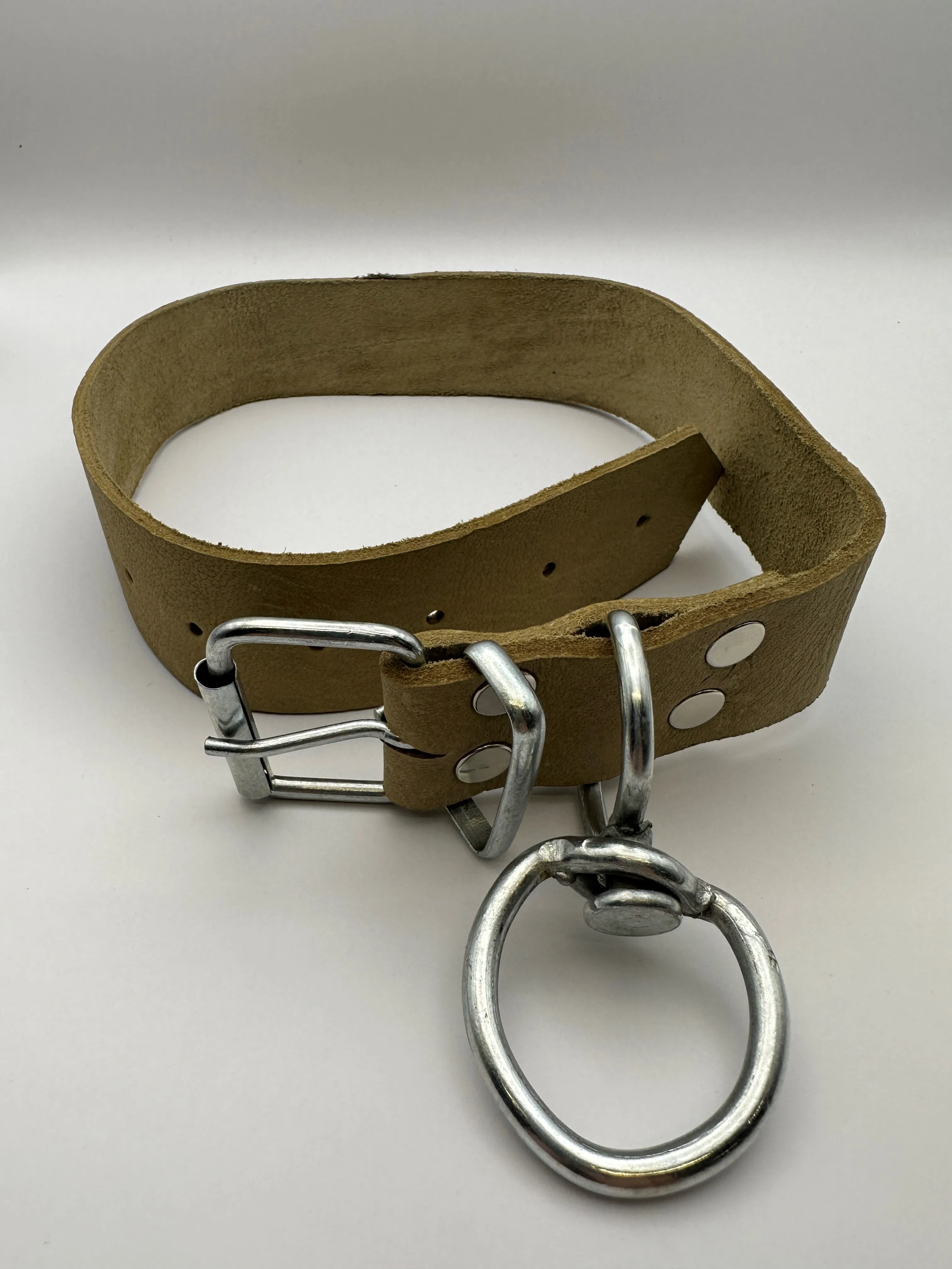 Genuine Leather Handmade 360 Rotatable Brown Special Production Dog ...