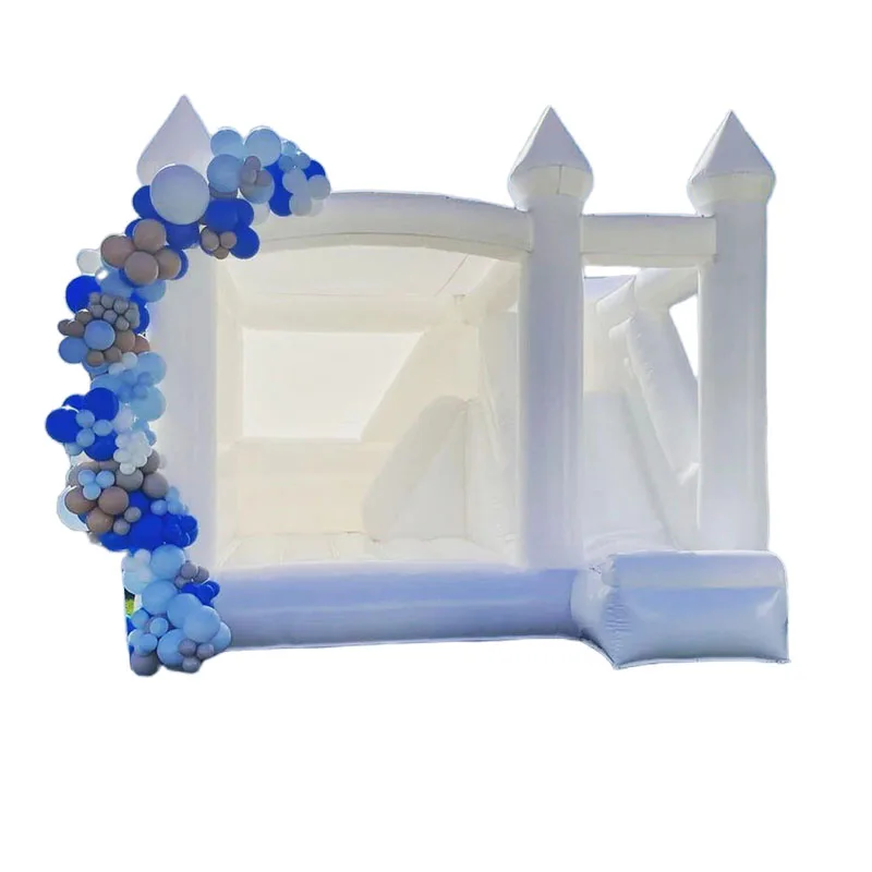 8x8 Large Bouncer Chair Inflatable White Wedding Bouncer House With ...