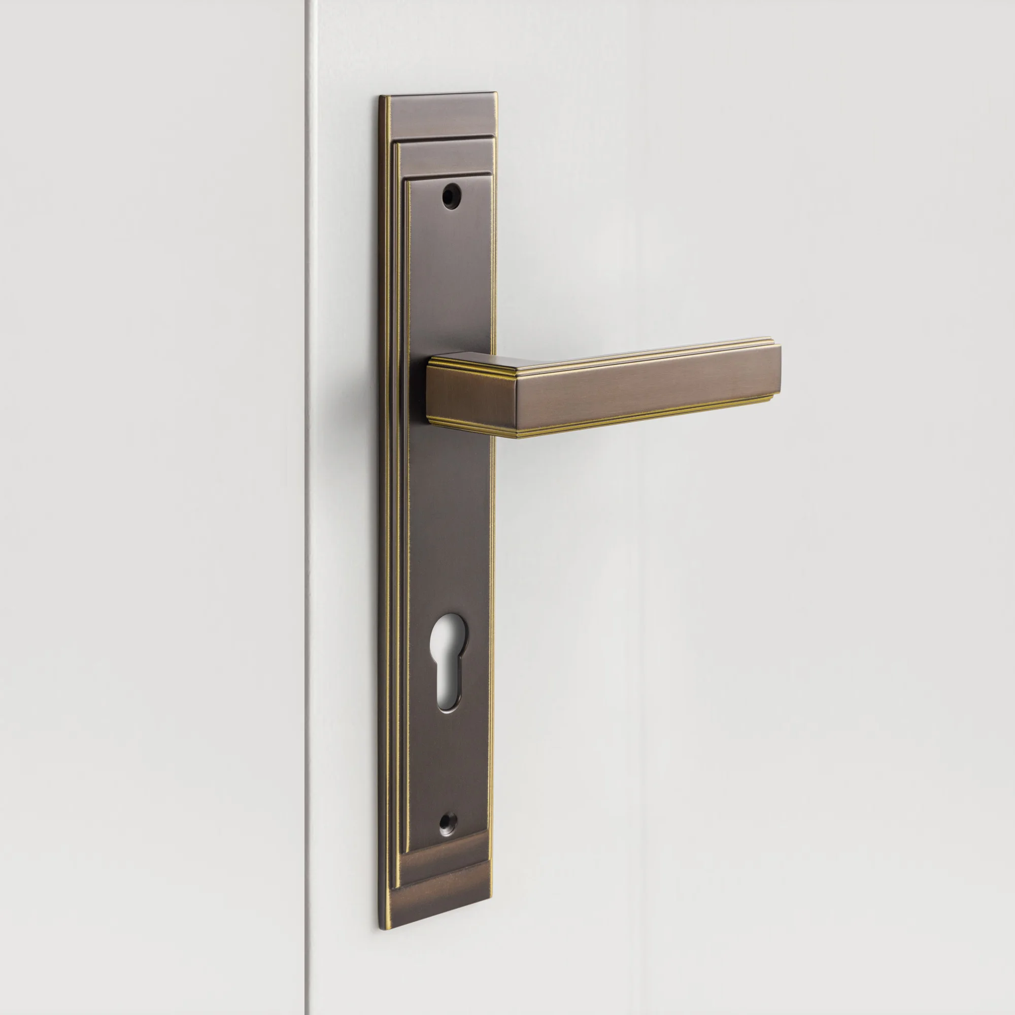 Goo-ki Classic Design Panel Yellow Satin Bronze 85 Hole Pitch Zinc ...