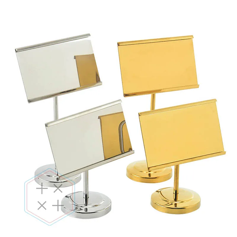 Metal Table Menu Display Stand Card Stand For Wedding Party Hotel - Buy ...