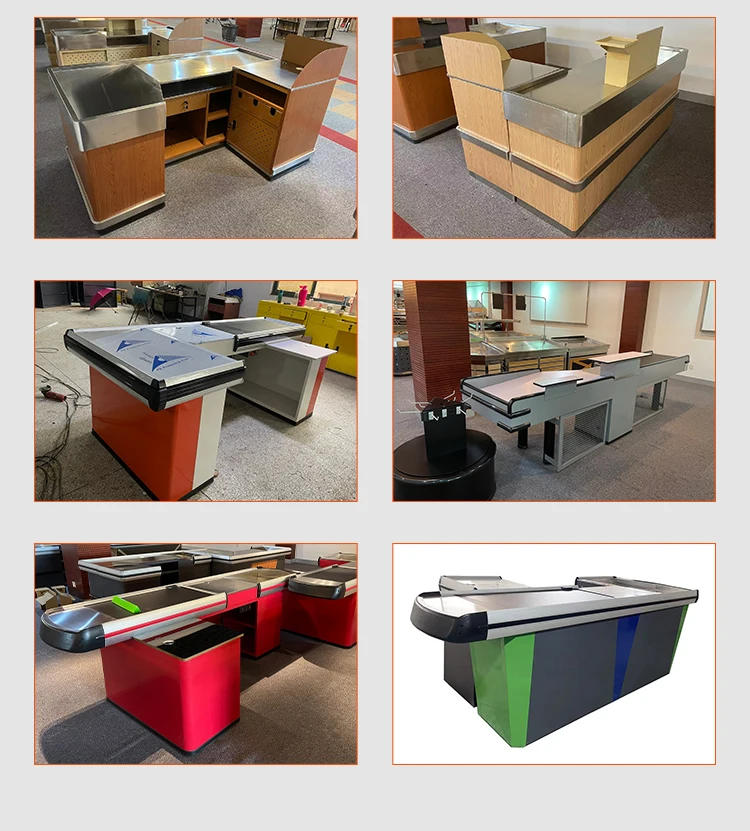 Supermarket Stainless Steel Retail Store Cashier Register Checkout ...
