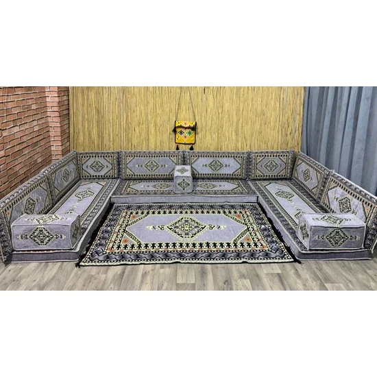 Triple Set Ottoman Afghan Arabian Bar Nomad Yoruk Oriental Corner Sofa ...