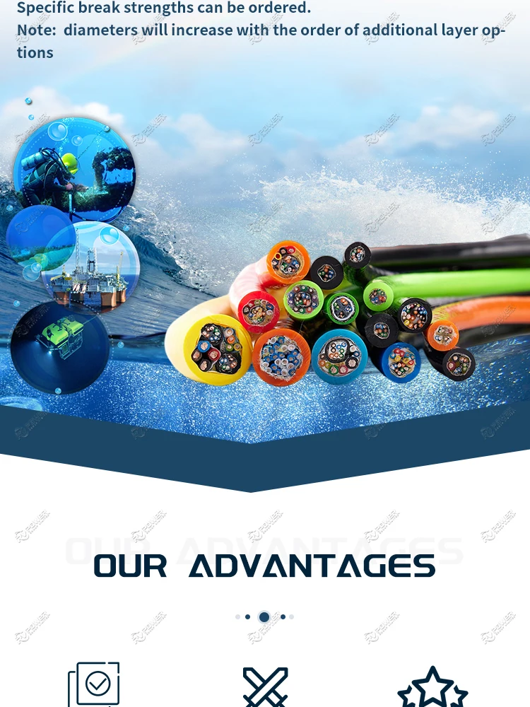 Rov Robot Cable Floating Waterproofing Cables Pur - Buy Zero Buoyancy ...