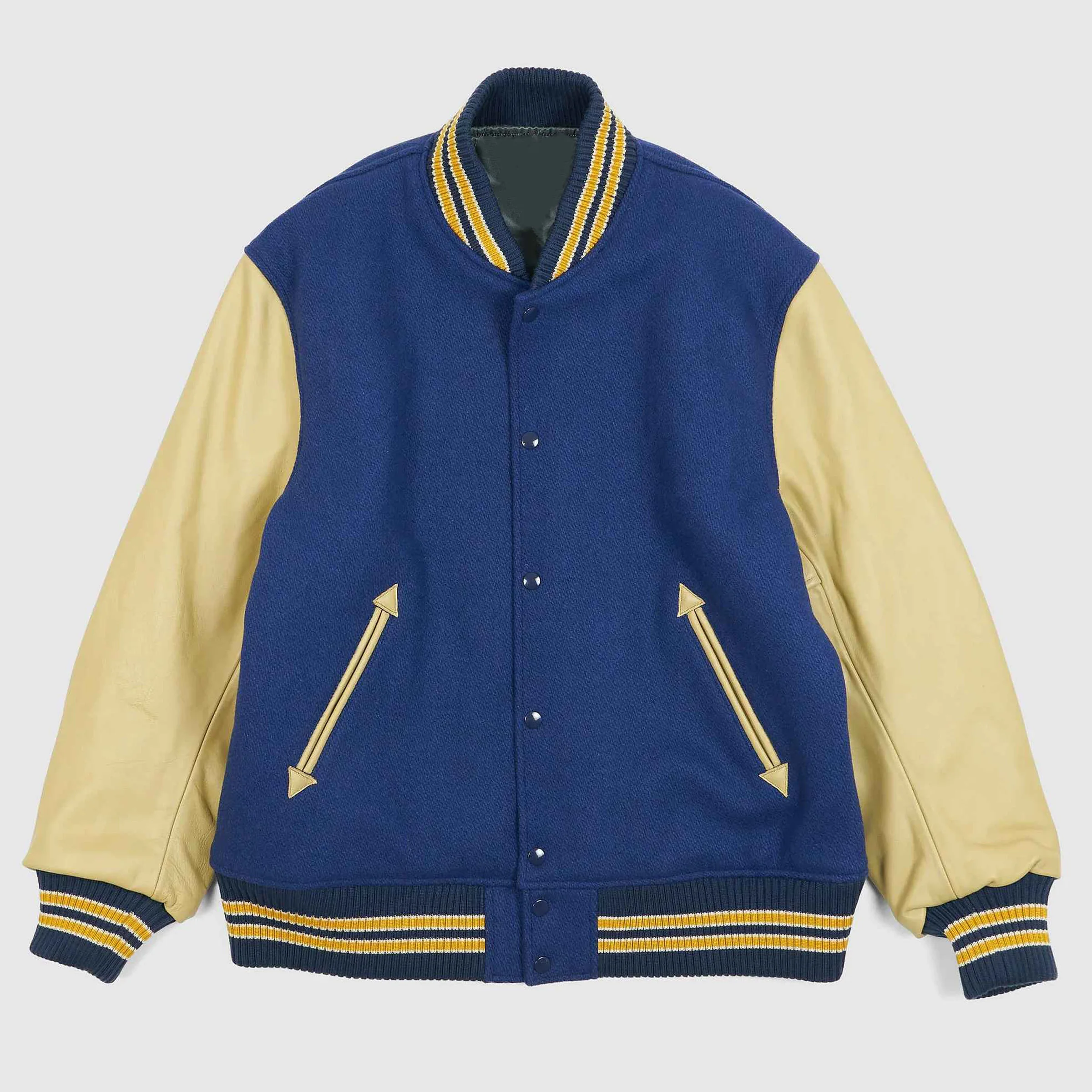 New Arrival Leather Sleeve Varsity Jacket Brand New High Quality Custom ...