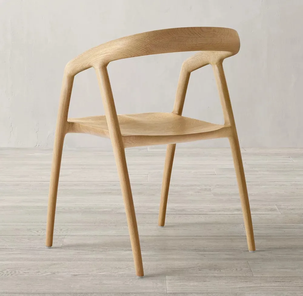 Modern Scandinavian Style Restaurant Design Solid Oak Wood Dining ...