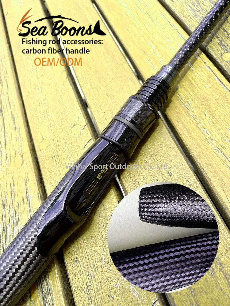 Durable Carbon Fiber Handle Grip for Custom Fishing Rods