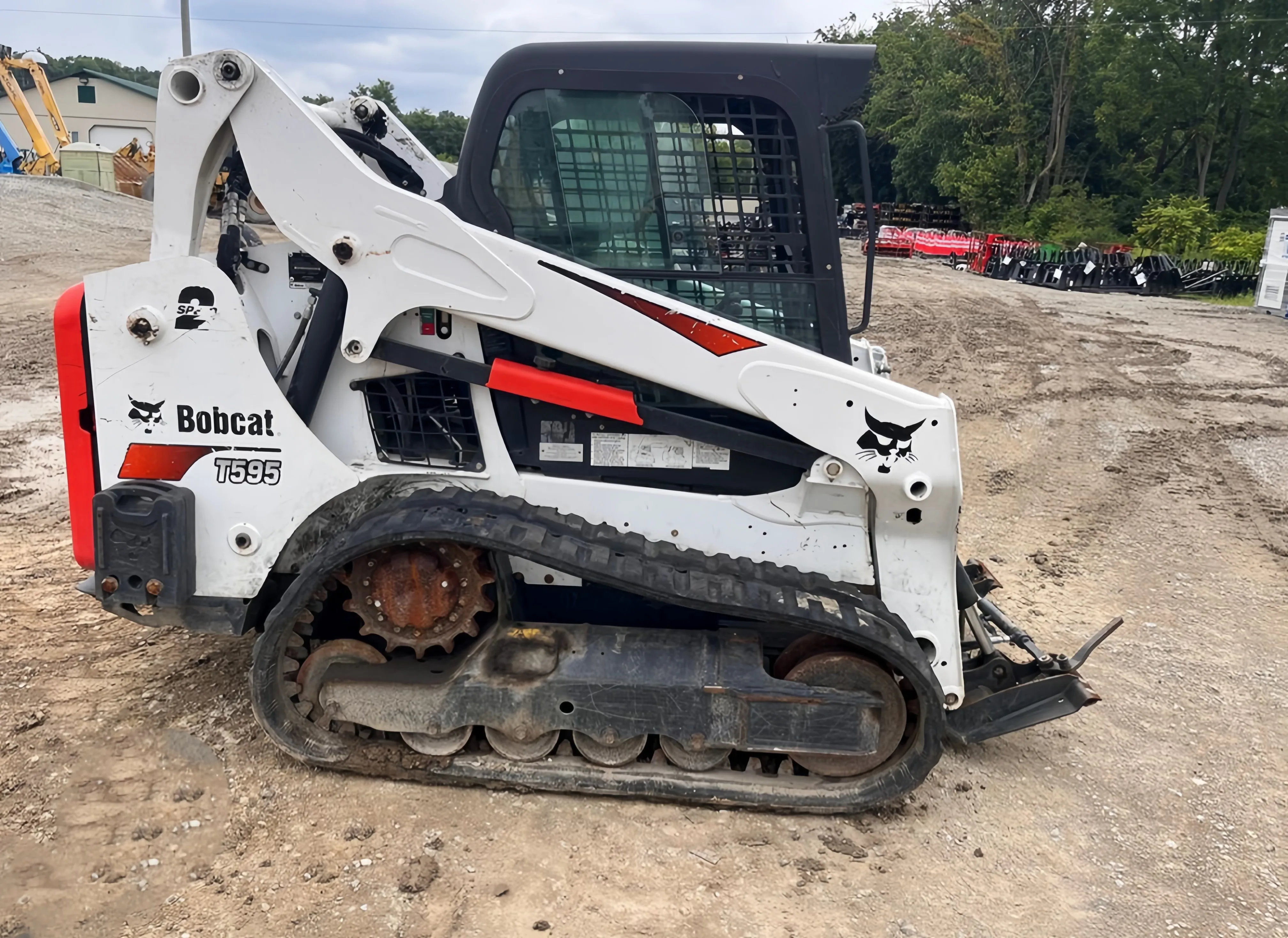 Famous Machine Bobcat T595 Track Skid Steer Loader with Full Inspection ...