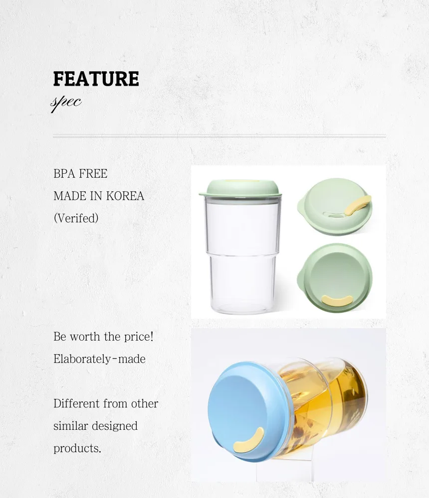 Made In Korea Bpa Free Reusable Cup Promotional Drinkware In 9 Colors ...