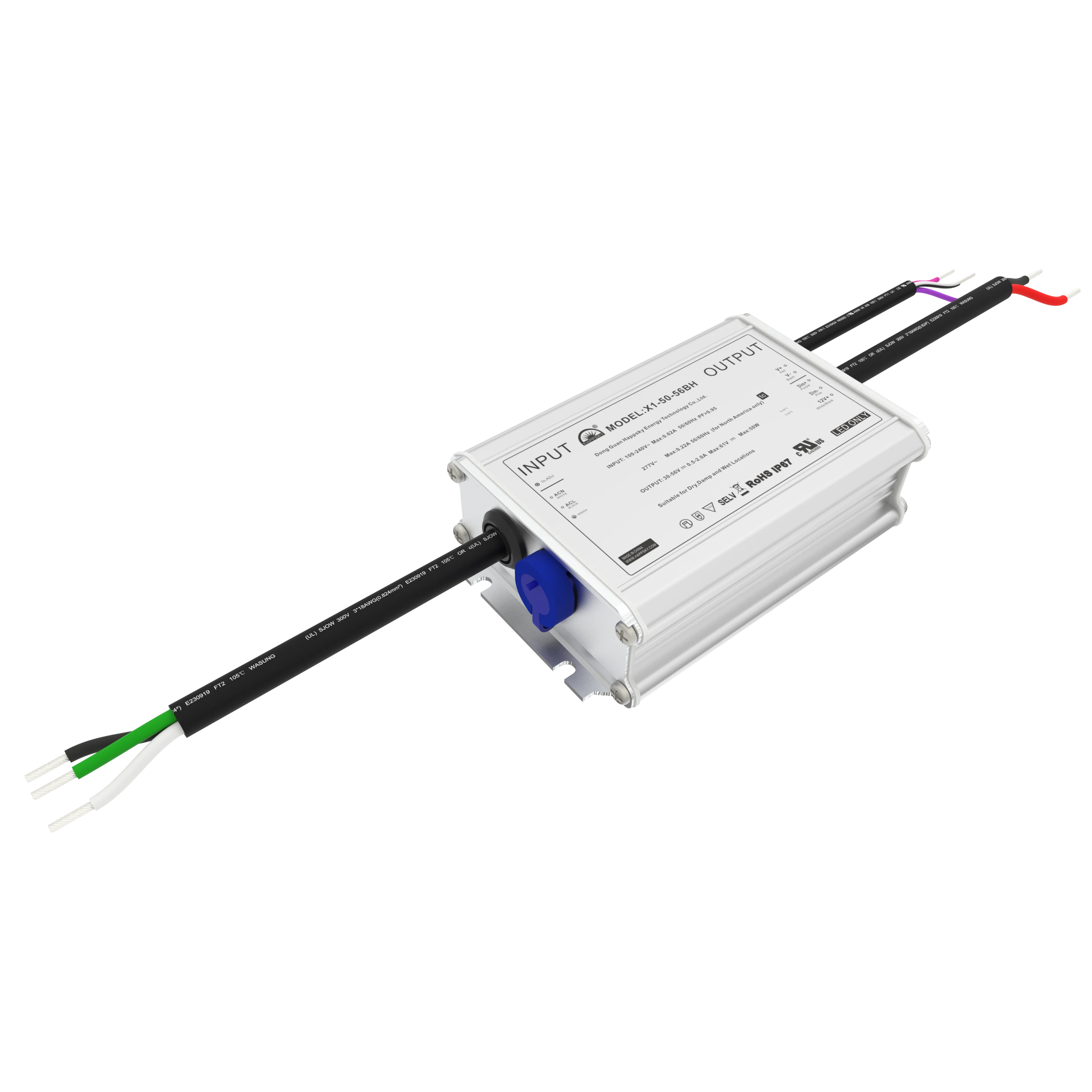 CC Led Driver 40W 50W 60W 75W Waterproof IP67 0-10V PWM Resistance 3 in ...