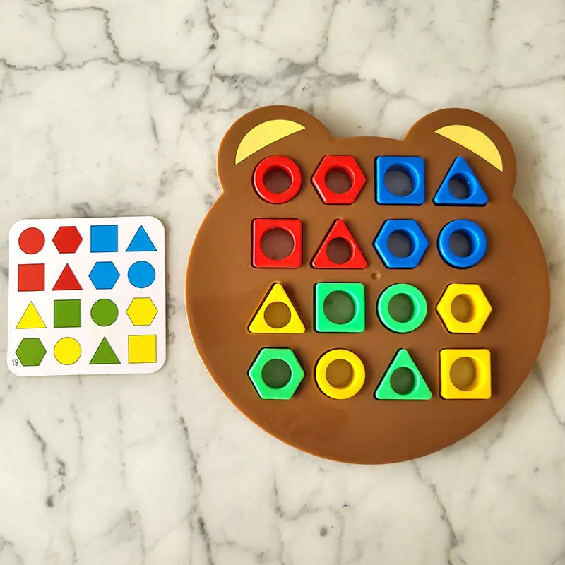 Matching Cards Geometric Matching Puzzle Game Shape Matching Game Color ...