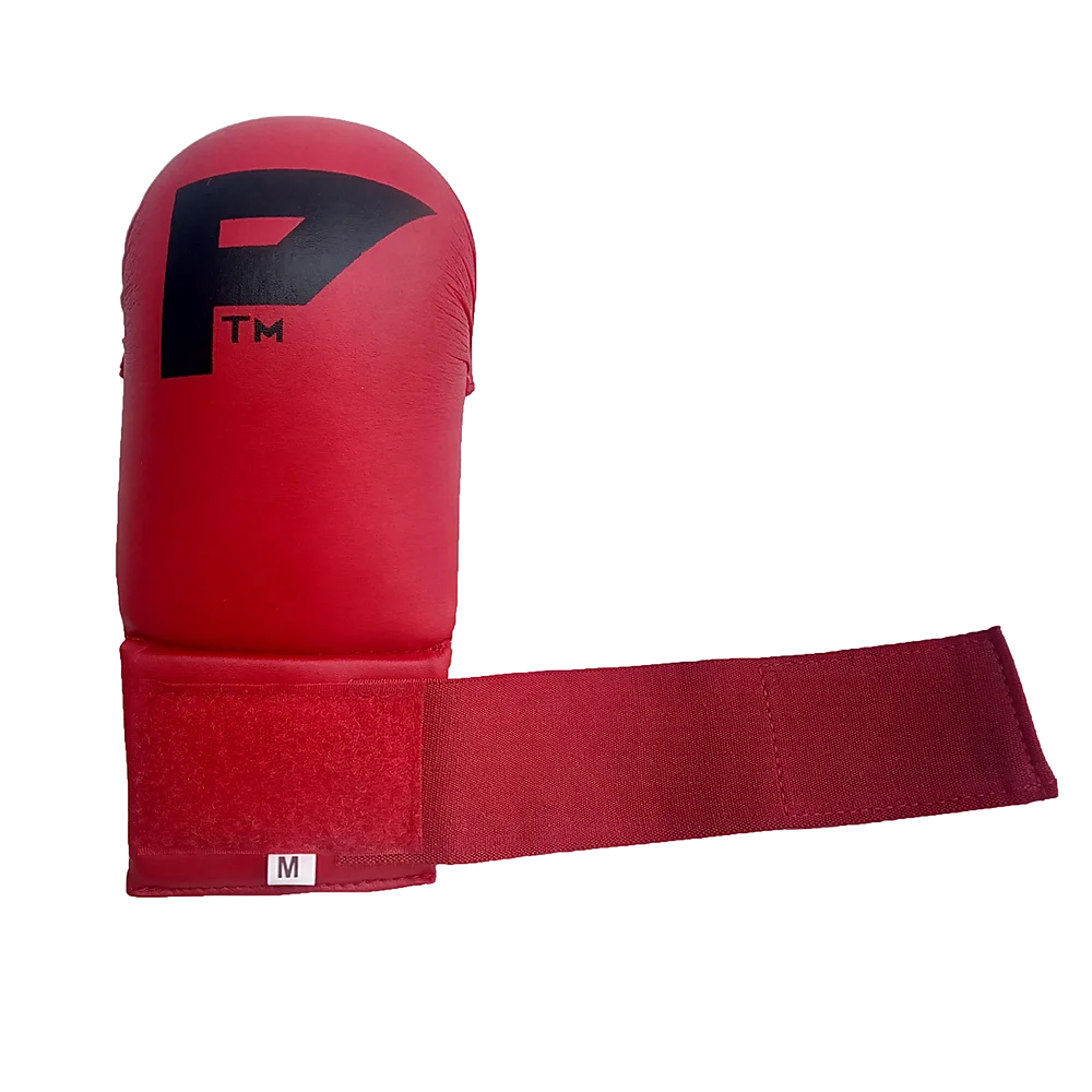 WKF Fist Gear Karate Sparring Gloves Mitts PU Leather Karate Combat ...