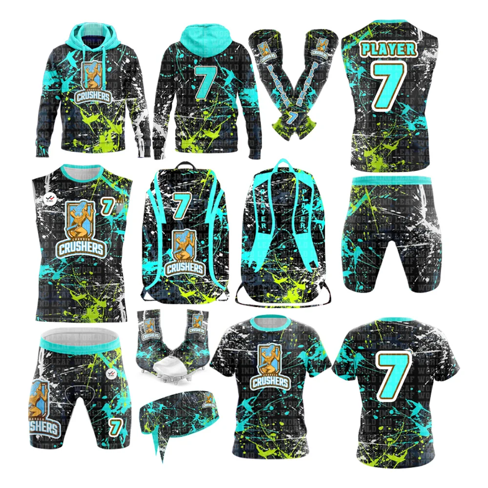 2F Flag Football Uniforms - Custom 7V7 Compression Sets