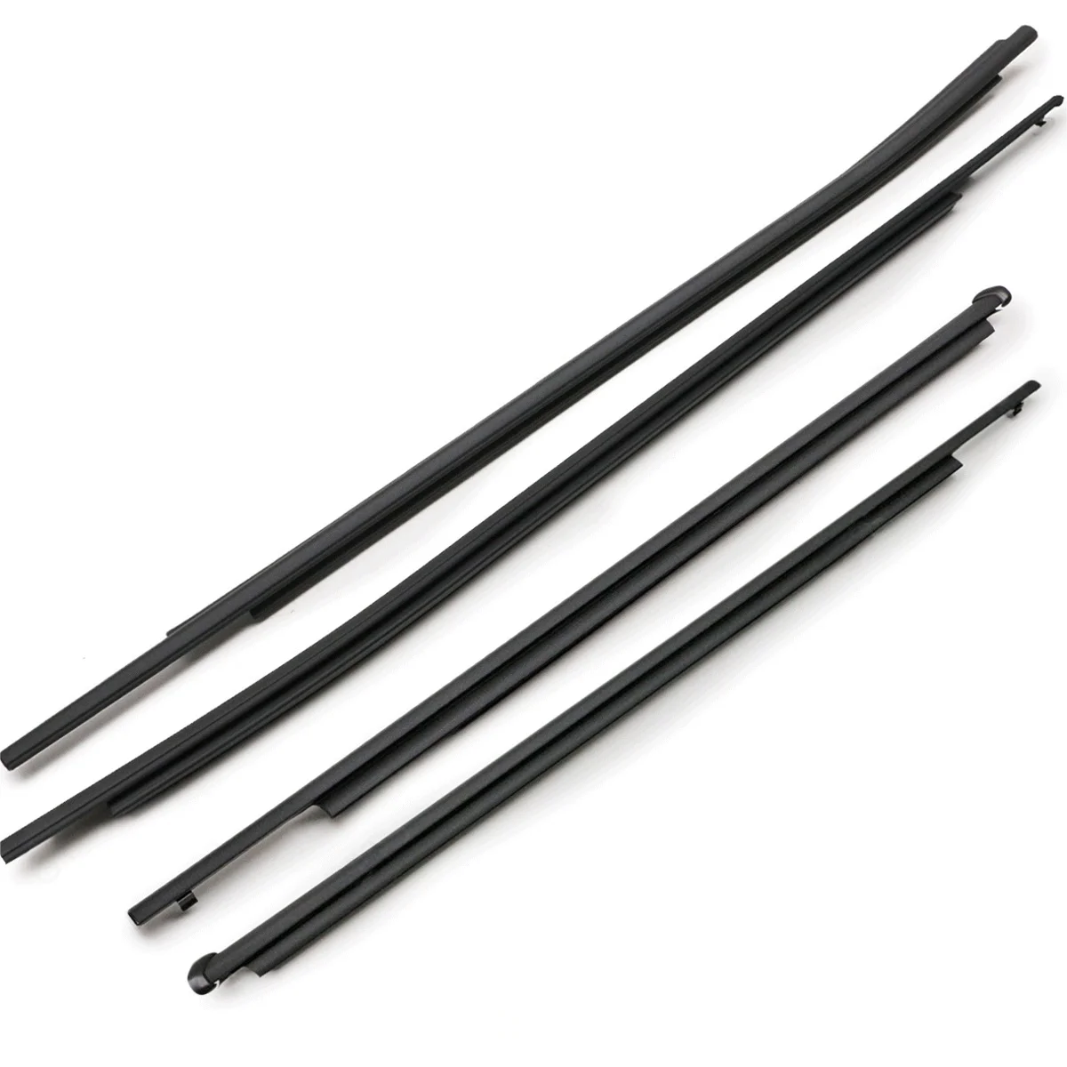 Black Window Glass Seals Door Belt Weatherstrip For Toyota-hilux-revo ...