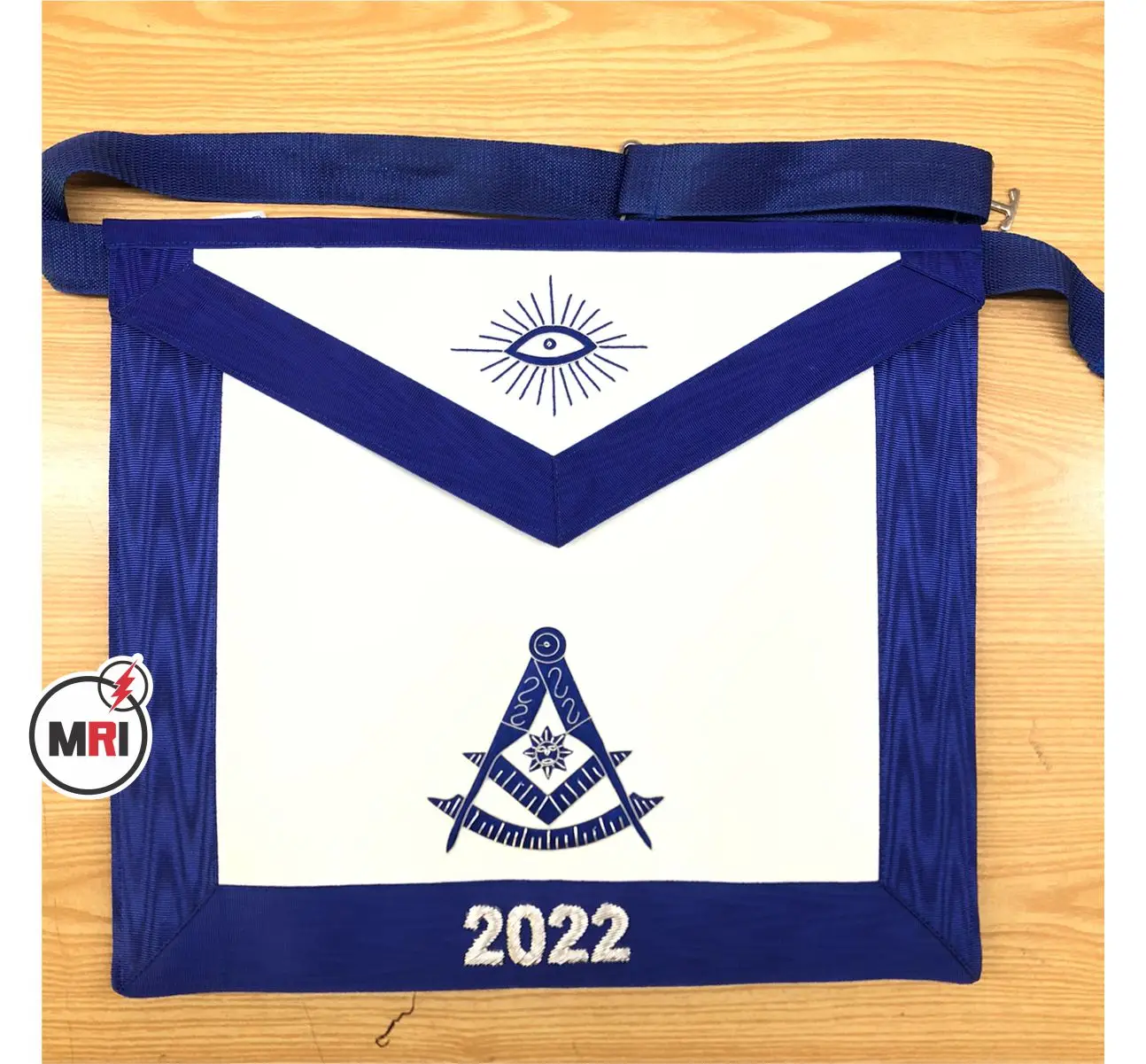 Masonic Regalia Plain White Apron Masonic MM PM Customized Plain or Embroidered Custom Ribbon or ...