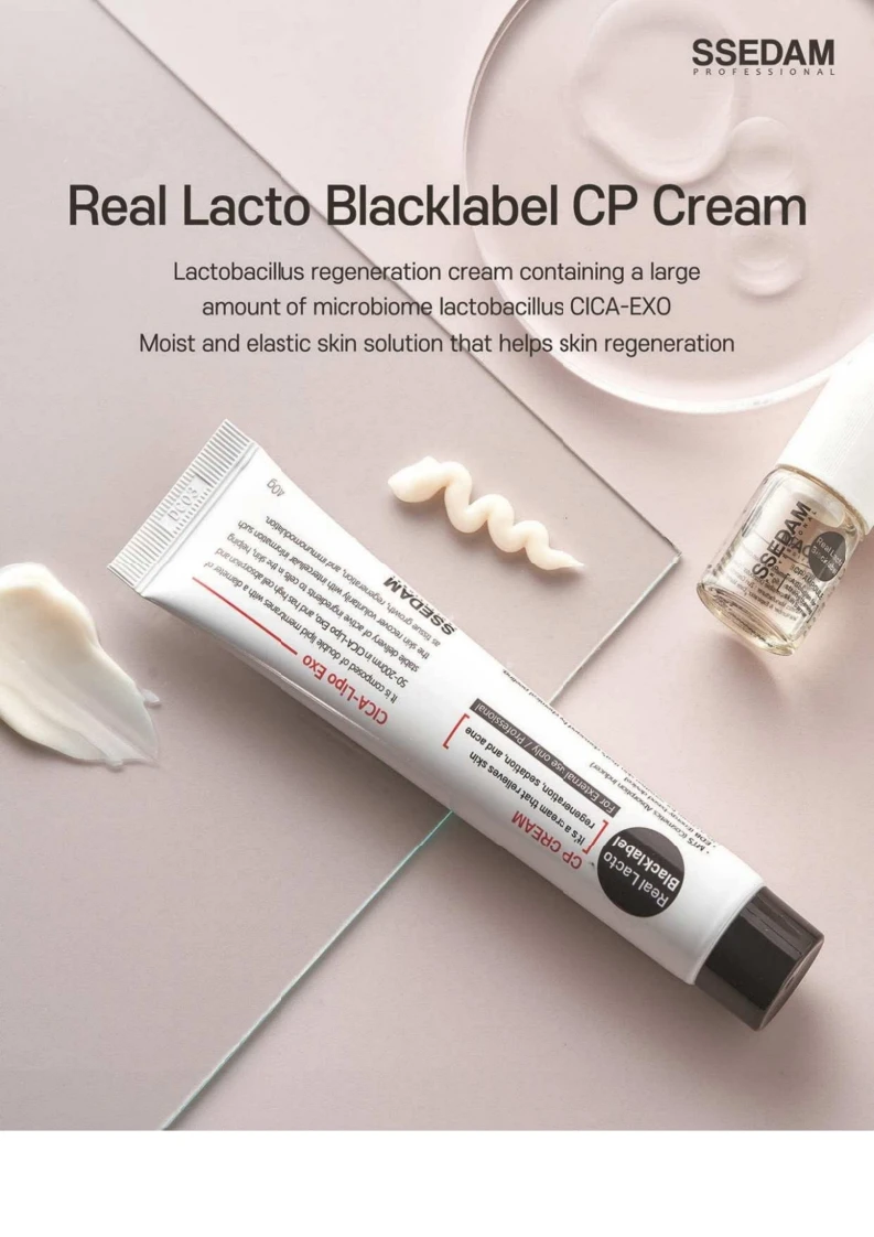 [SSEDAM] Real Lacto Blacklabel CP Cream Microbiome Lactobacillus CICA ...