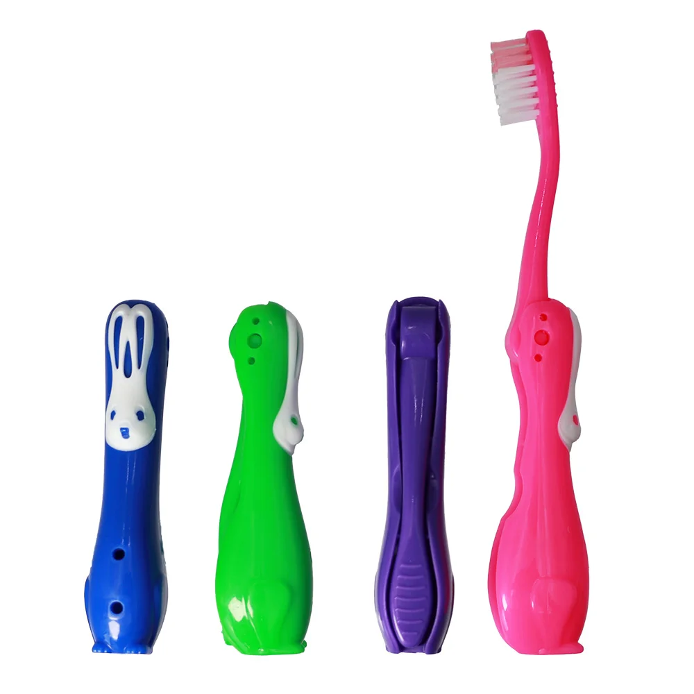 High Quality Soft Foldable Cartoon Children's Rabbit Toothbrush with ...