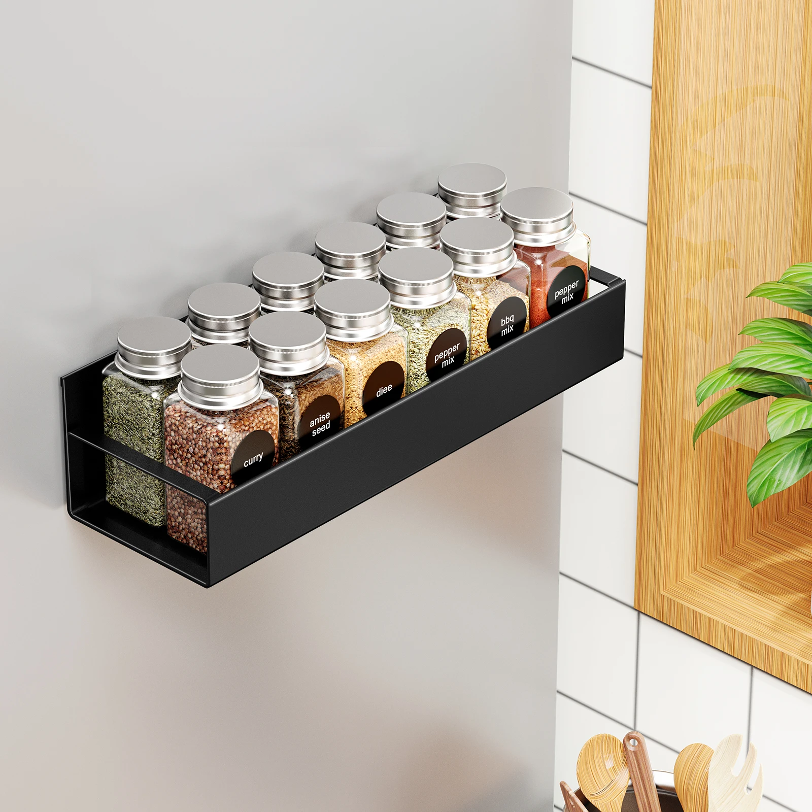 Hot Sale Magnetic Spice Rack Organizer For Refrigerator Spice Storage ...