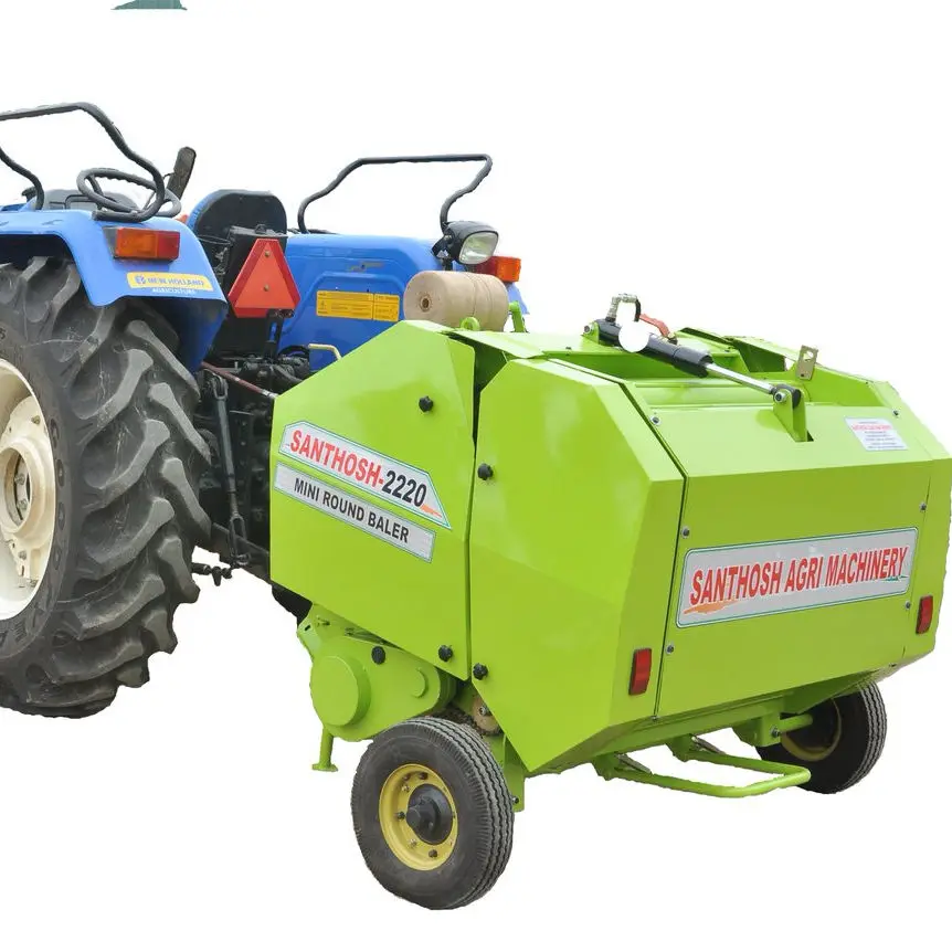 Hay Roll Round Baler Walking Tractor/rice Straw Baling Machine Hay ...