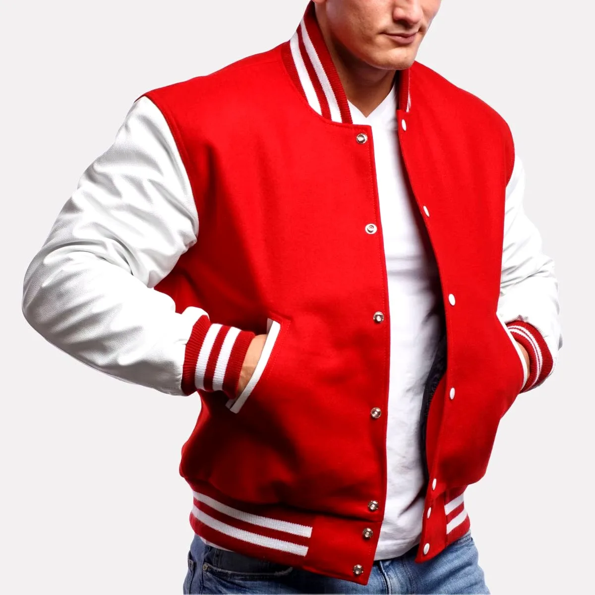varsity jacket men's versity college jackets custom logo plain ...