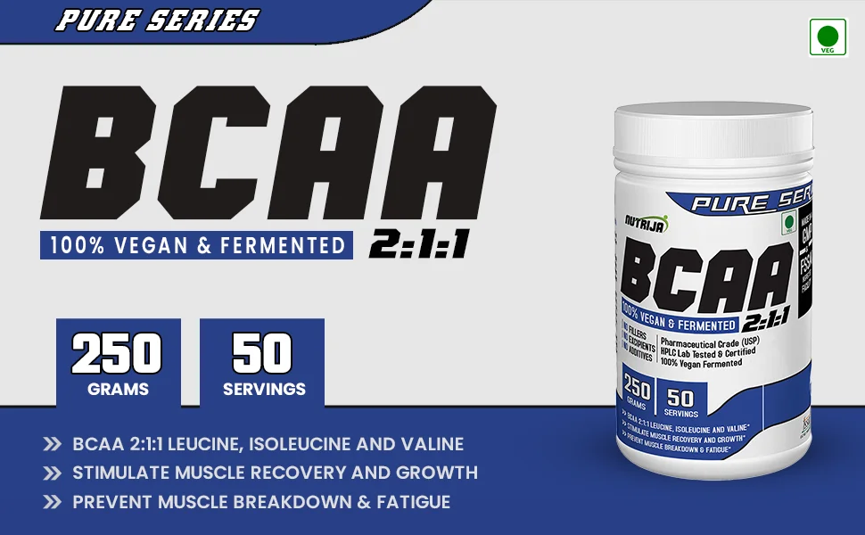 BCAA Fermentated & Vegan - Zero Carb, No Fillers - 500Grams | Muscle ...