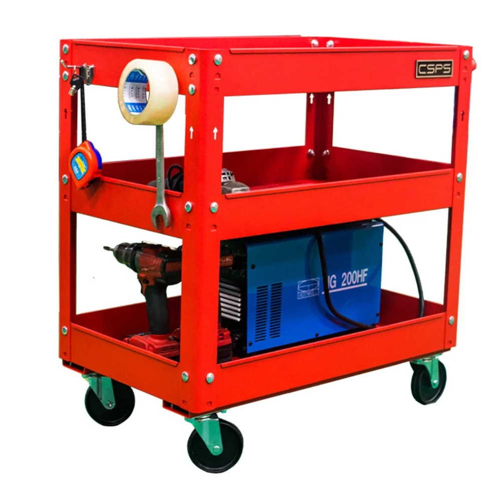 Rolling Tool Cabinet Trolley With Handle And Wheel 71cm Tool Storage ...