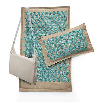 Natural Linen Acupressure Mat Foot Shakti Camellia Plastic Spikes ...