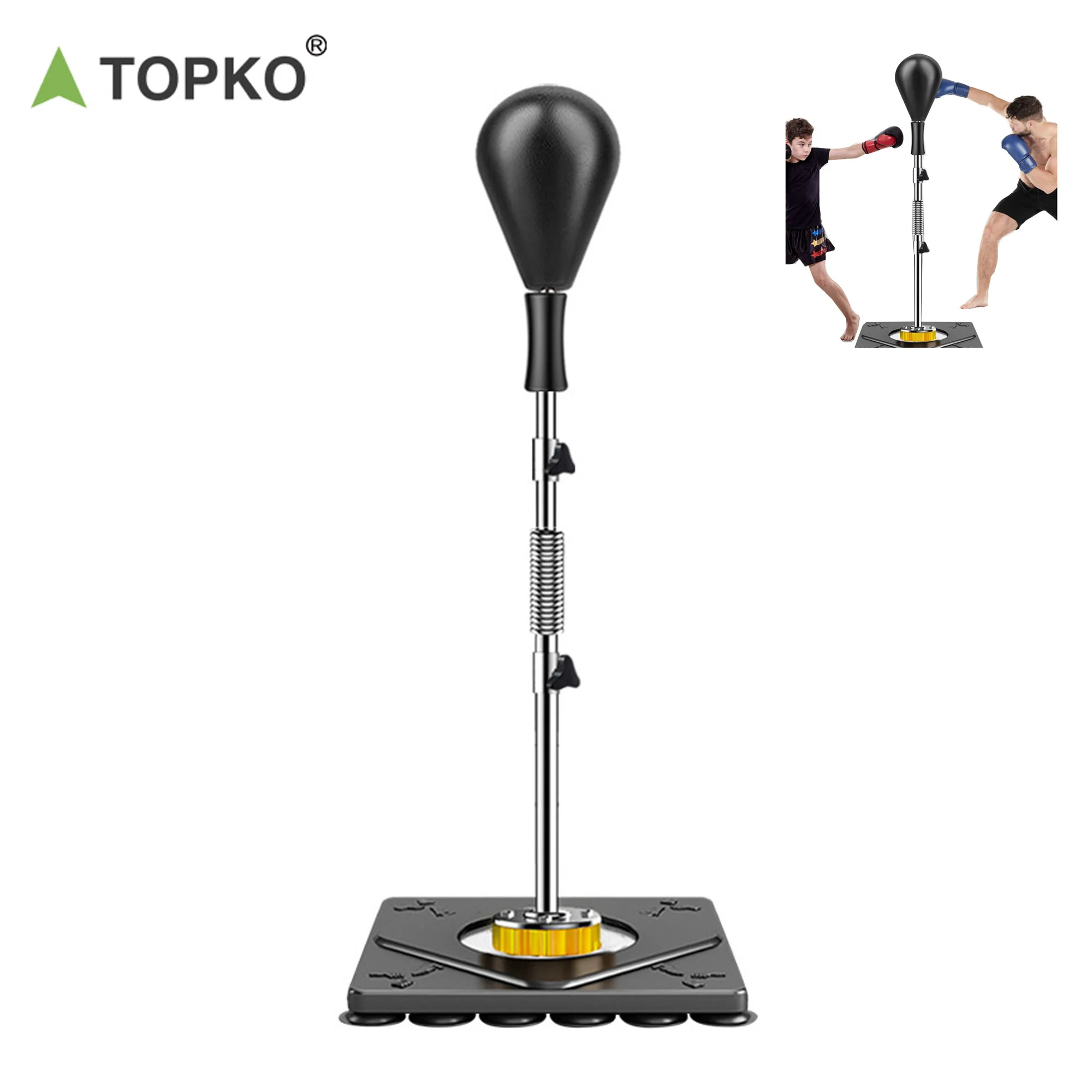 Topko Portable Boxing Speed Trainer Punching Bag Boxing Ball Exercise ...