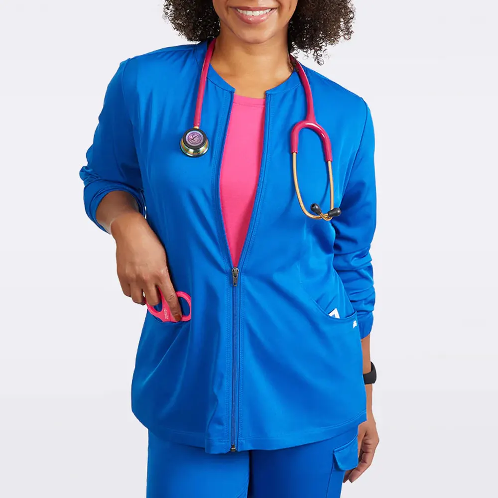 High Quality Hospital Uniform Lab Jacket Medical Nursing Collar Scrubs ...