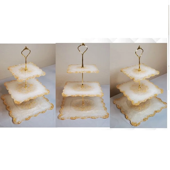 Alibaba.com: 3-layer Crystal Epoxy Resin Lace Tray Stand Silicone Mold, Multi-layer Design ...