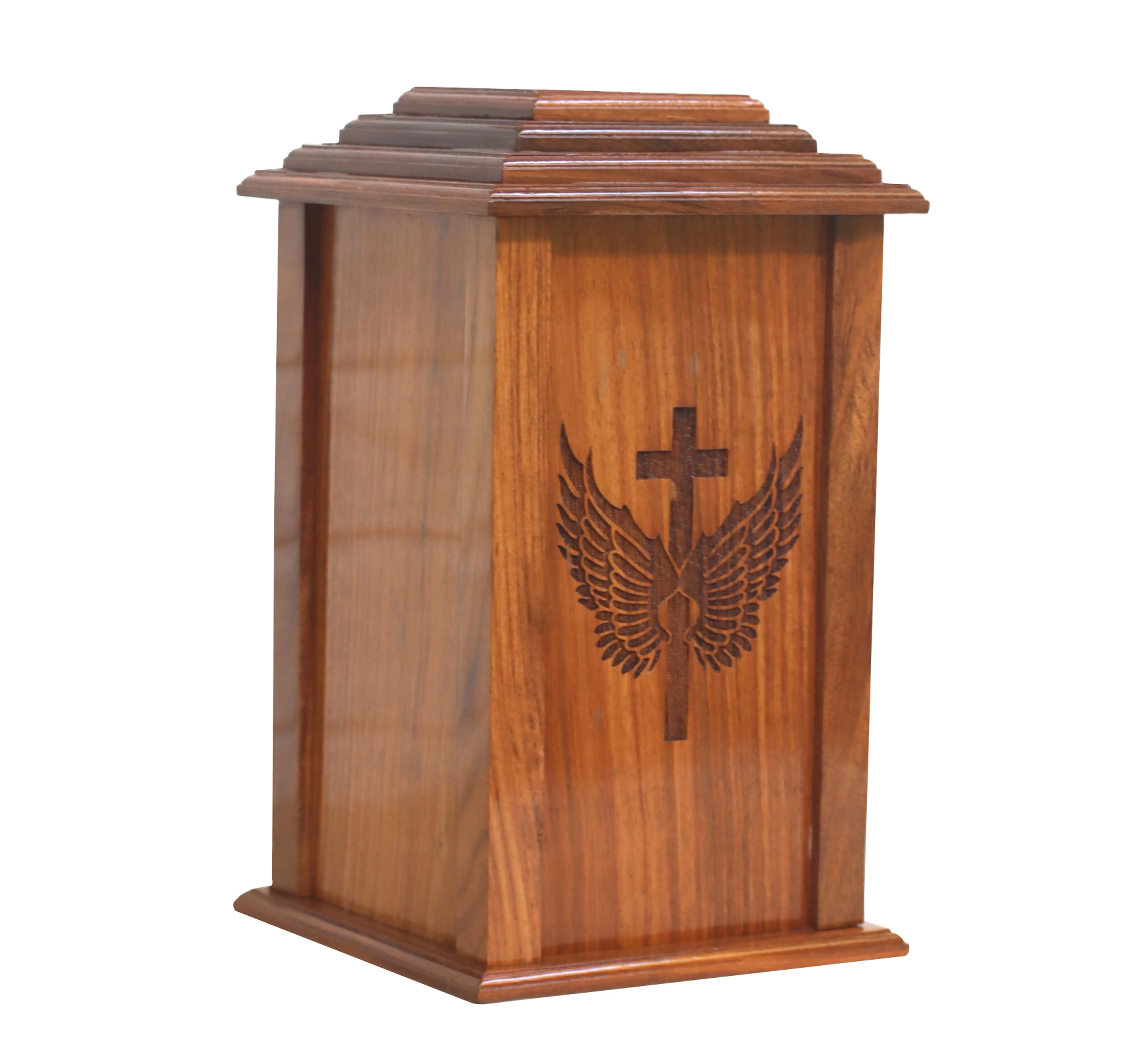 Wooden Urn Unique Sheesham Wood Design Urns For Human Ashes Wholesale ...