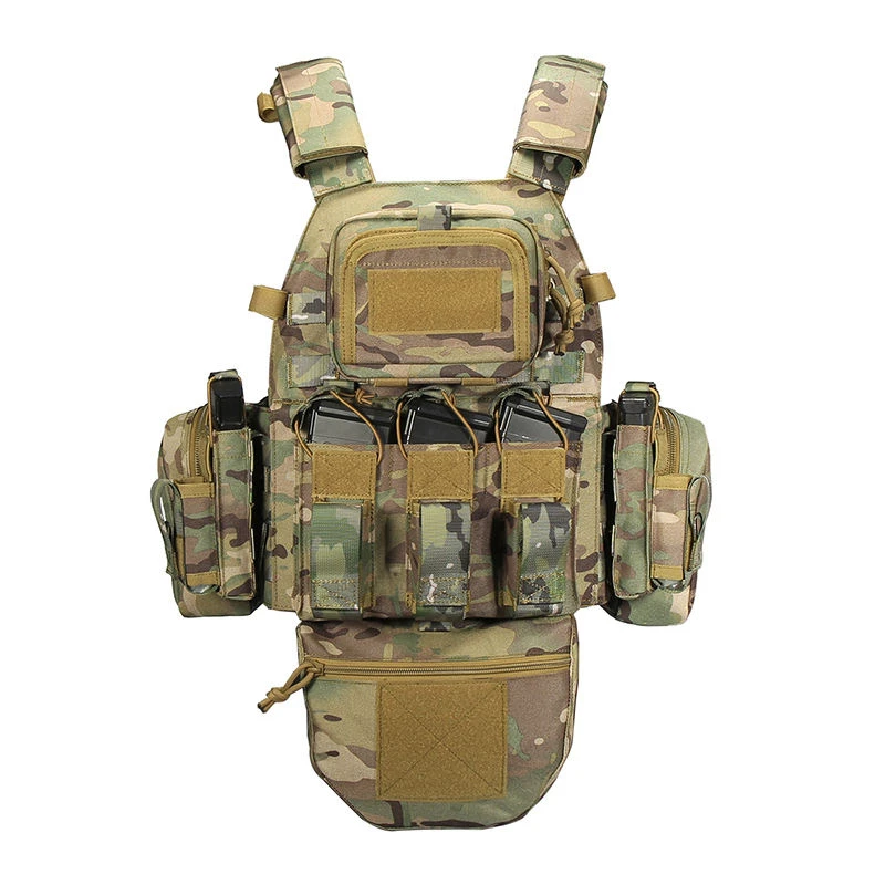 Outdoor Multifunctional Tactical Vest Camouflage 1000d Cs Field Equipment Plate Carrier Combat ...