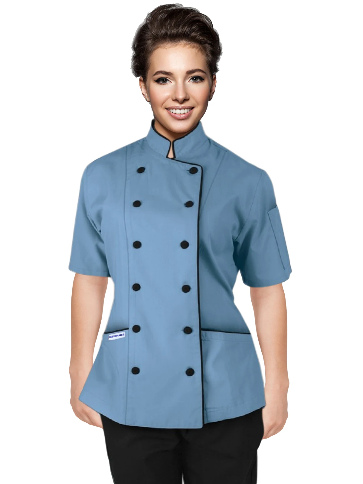Professional Culinary Women's Chef Coat Tailored Fit Short-Sleeve ...