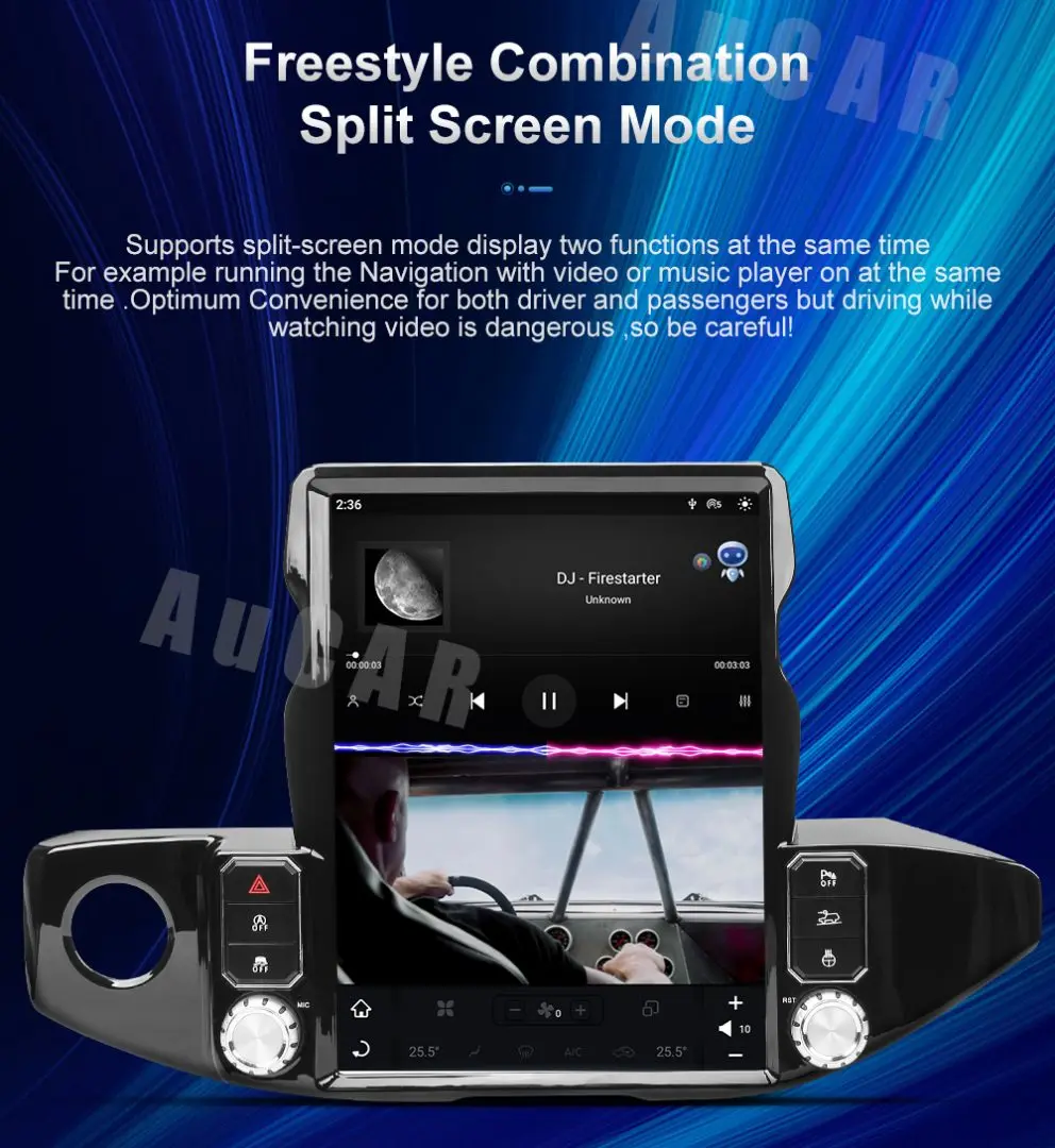 Aucar Tesla Screen 12.1" Android 11 8g-128g Car Radio Gps Navigation ...