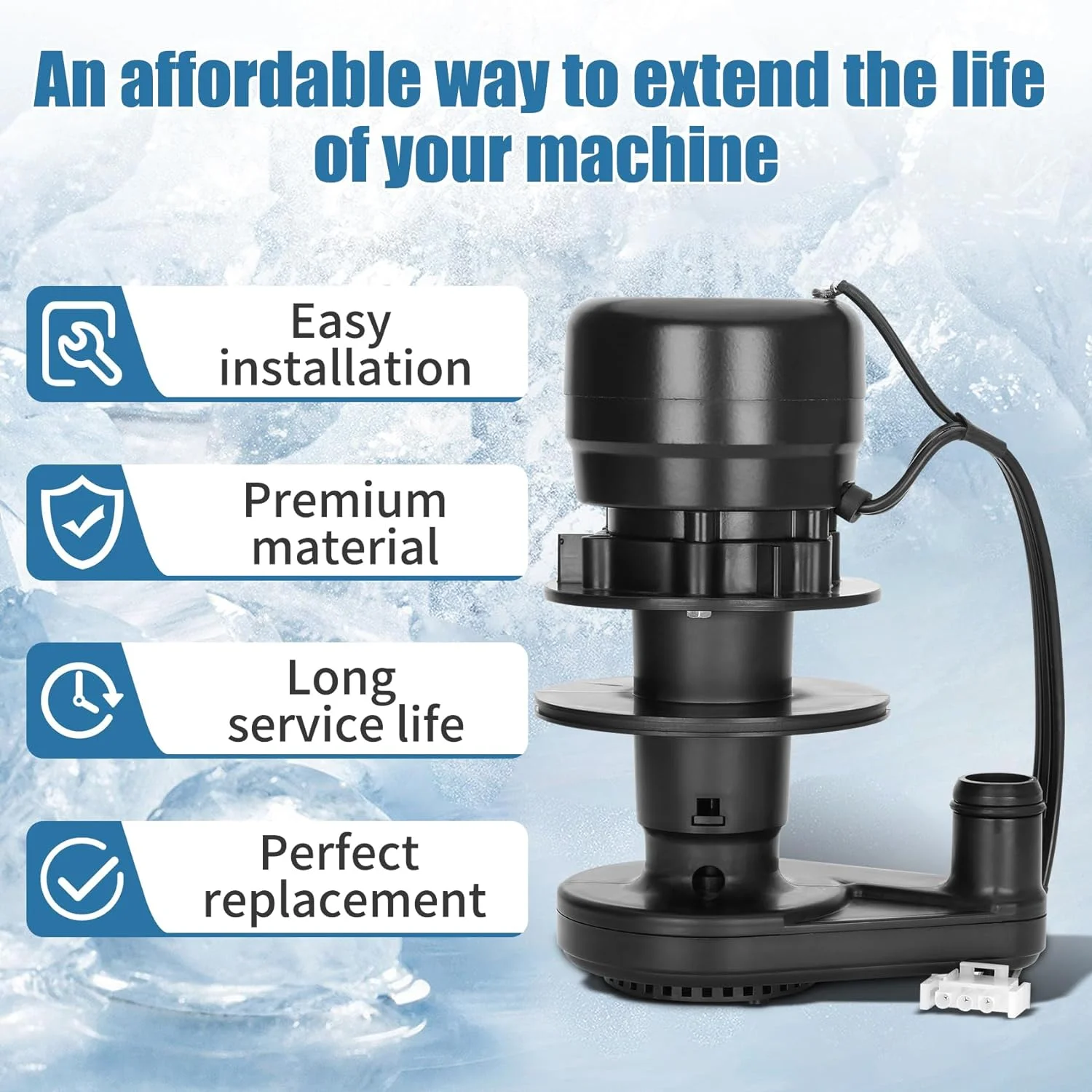 3W/6W/9W Ice Maker Parts - Reliable Water Pumps for Manitowoc